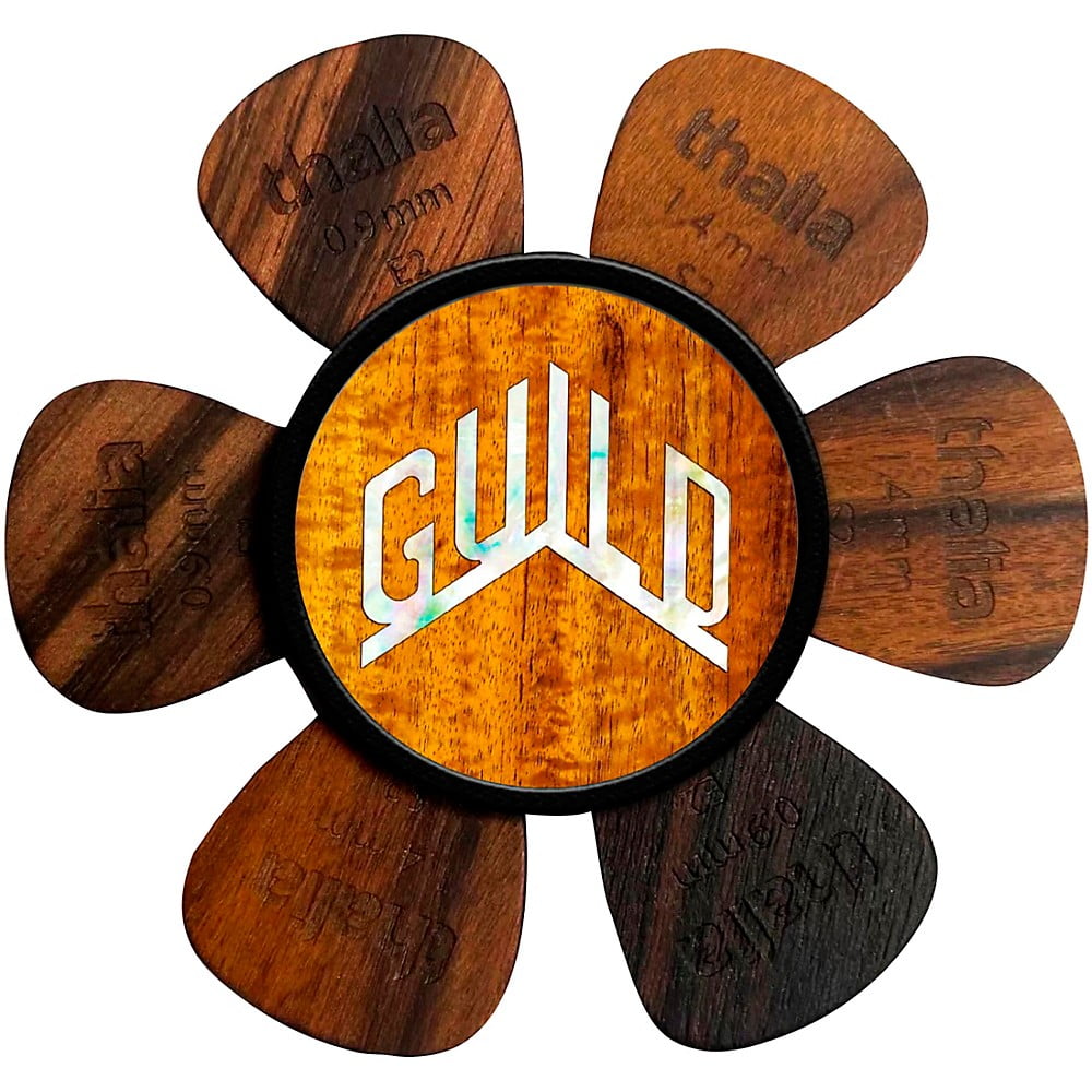 Thalia x Guild Pick Puck Pick Holder Koa W/ Pearl Logo - Walmart.com