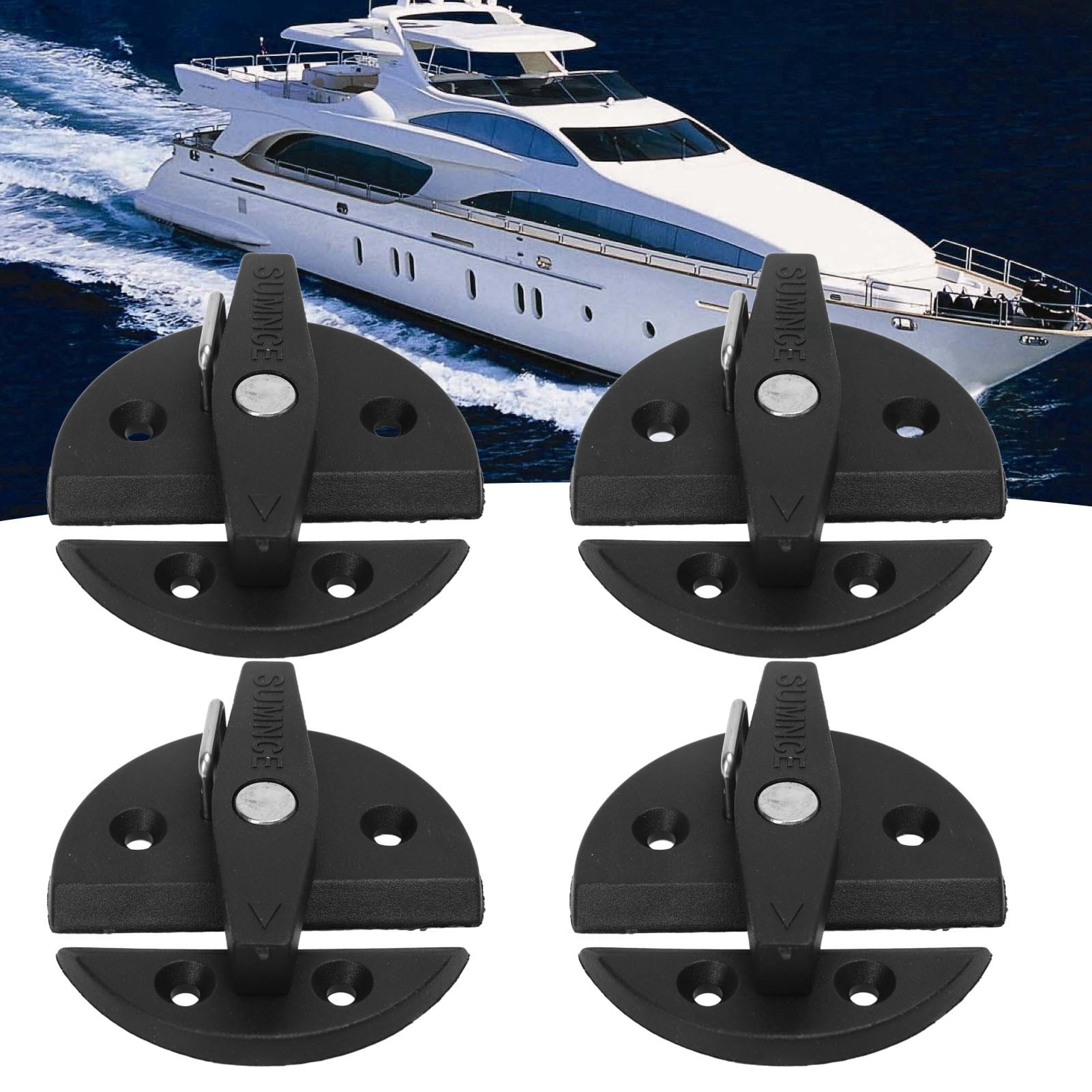 Thalyn Boat Lock Boat Cabinet Twist Latch, Hatch Turn Button Lock Black ...