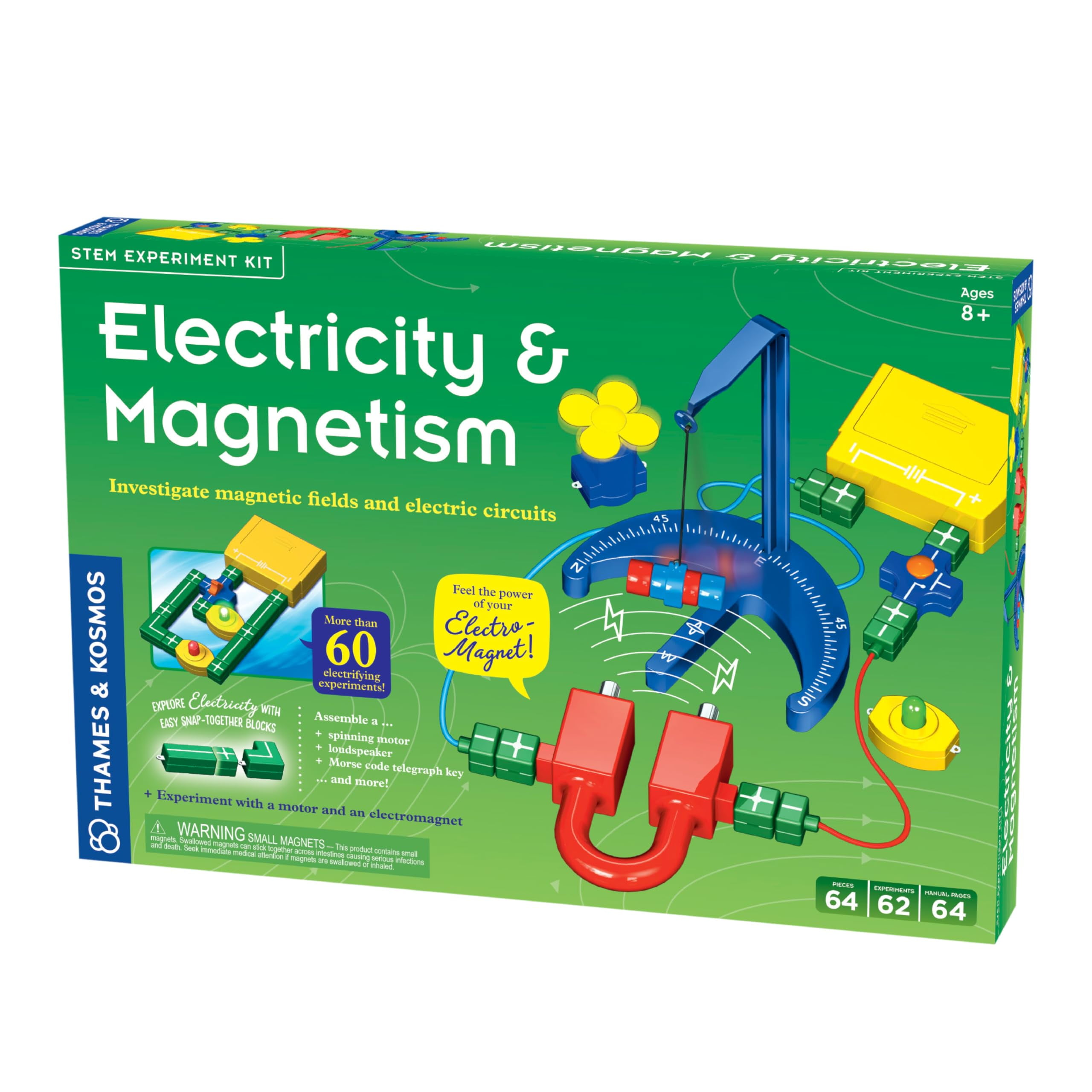 Thames & Kosmos Electricity SSF20 & Magnetism Science Kit | 62 Safe ...