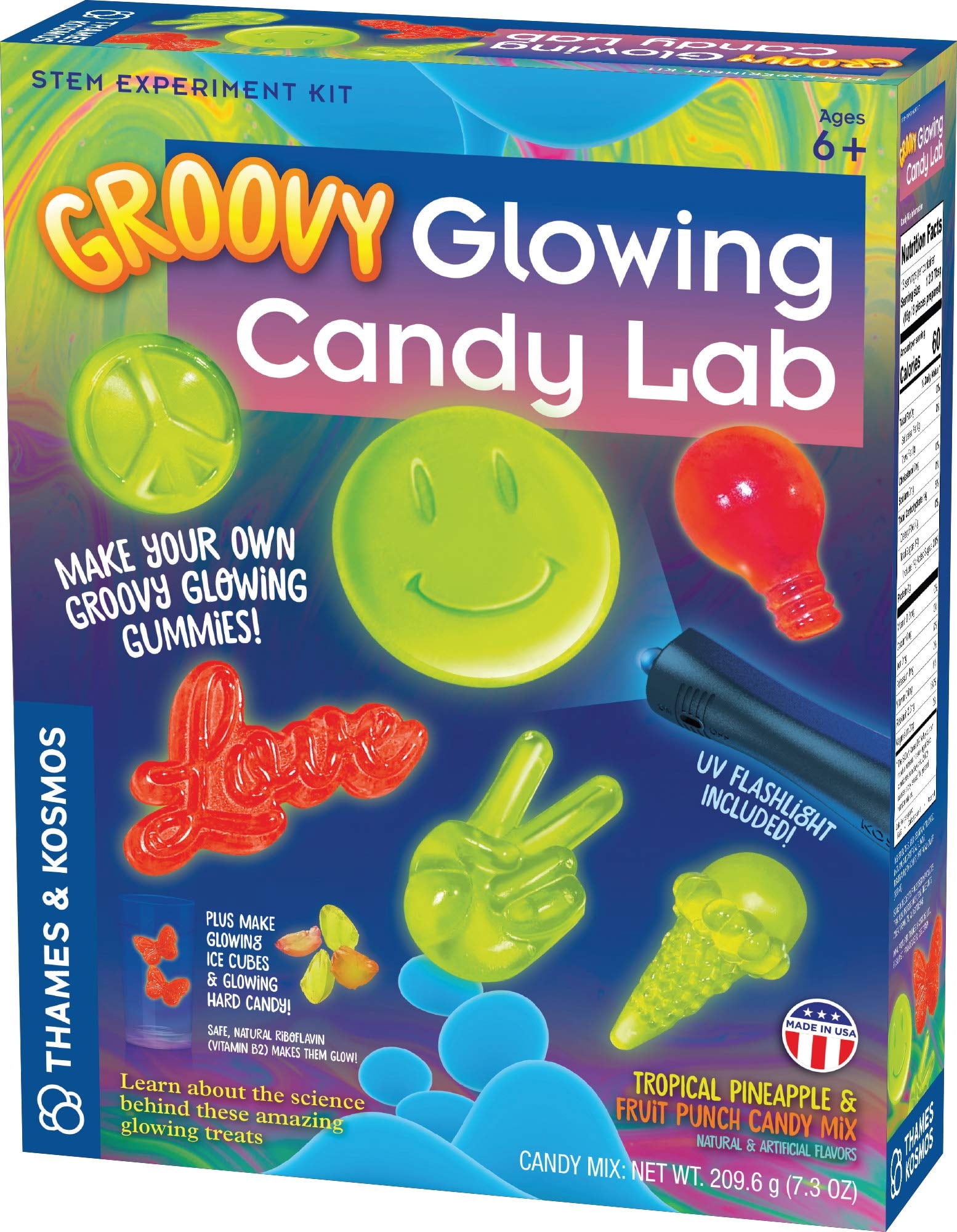 Thames & Kosmos Groovy Glowing Candy Lab STEM Kit | Make Glow-in-the ...