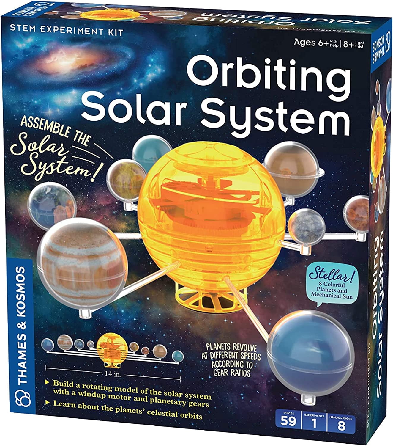Thames & Kosmos Orbiting Solar System STEM Kit Build a Rotating Solar ...