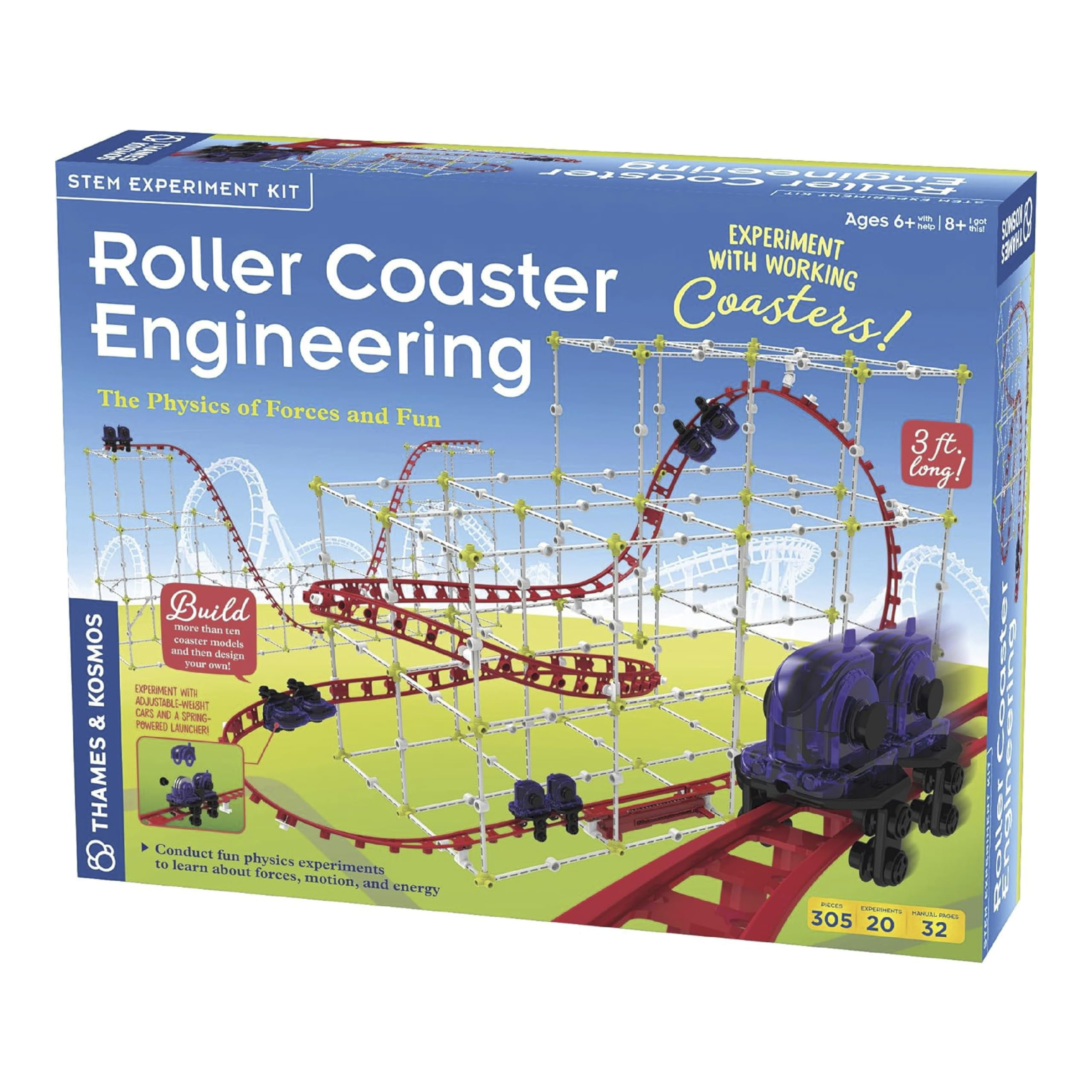 Thames & Kosmos Roller DHF10 Coaster Engineering STEM Kit | Design, w ...