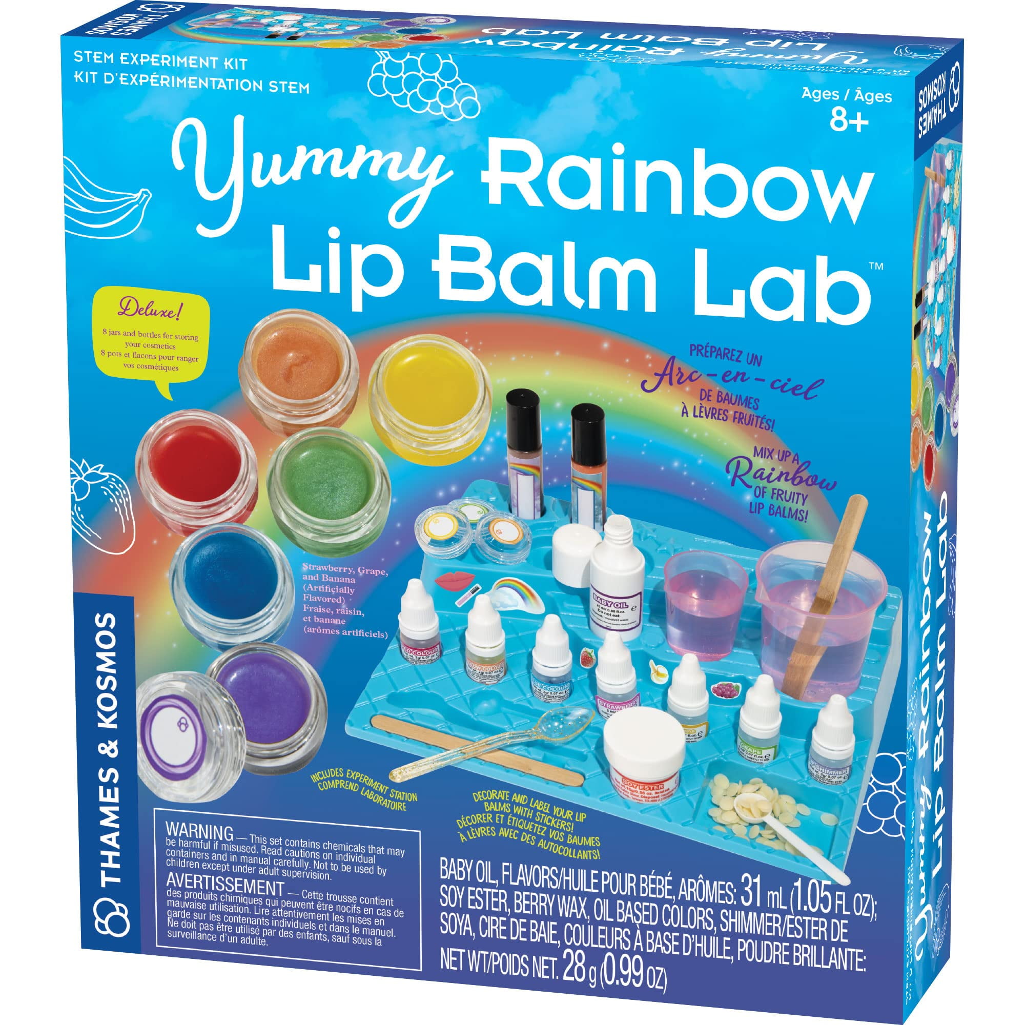 Thames & Kosmos Yummy Rainbow HYZ01 Lip Balm Lab STEM Kit | Make Lip ...