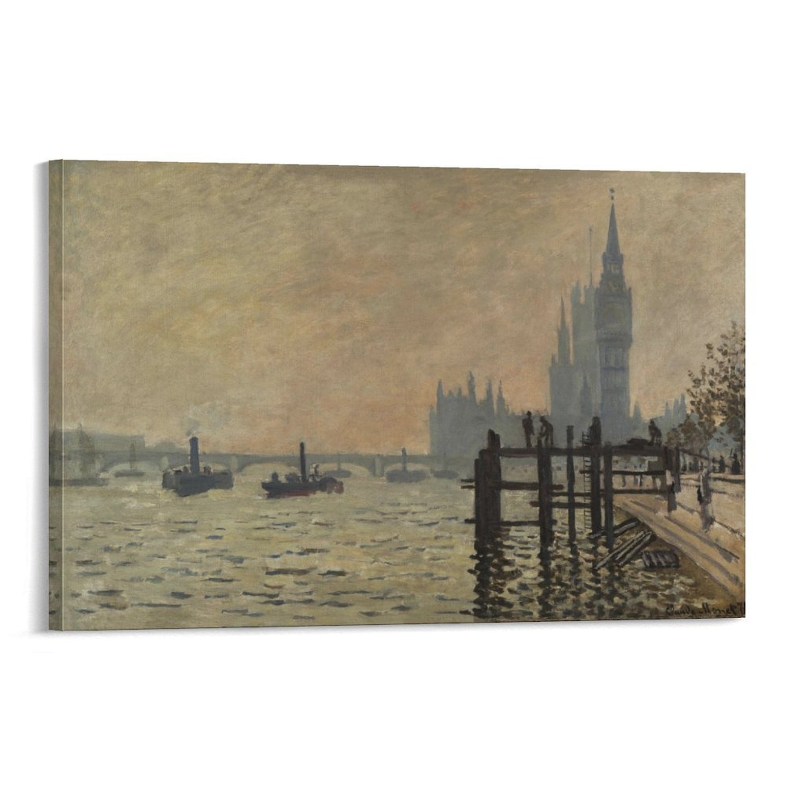 The Thames Below Westminster by Claude Monet Posters Artworks Picture ...