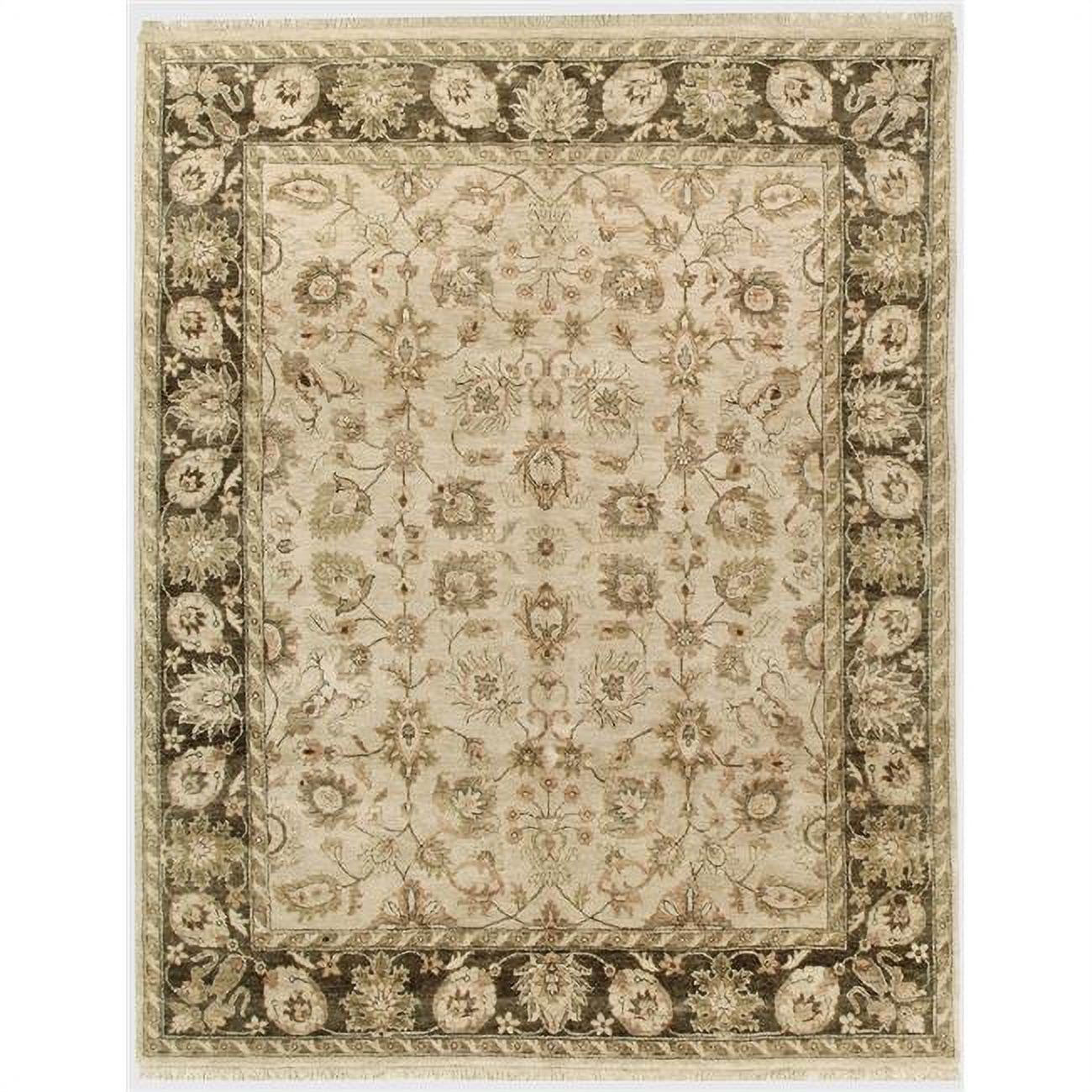 Thana Kashan Fawn & Mocha Area Rug - 8 x 10 ft. - Walmart.com