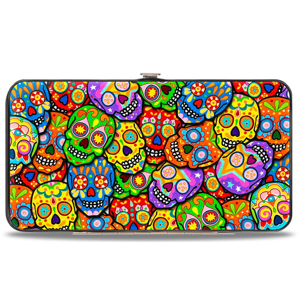 Thaneeya McArdle Wallet, Hinged, Colorful Calaveras Stacked Multi Color ...