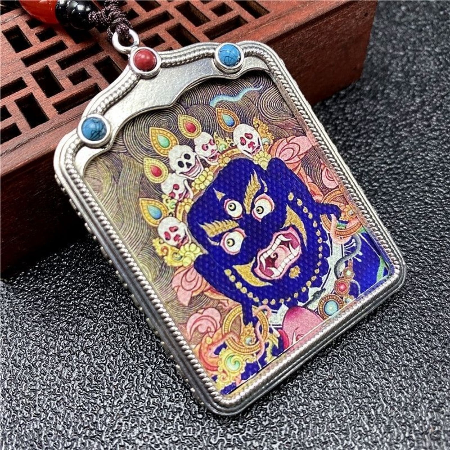 Thangka Buddha Pendant Gawu Box Necklace Patron Saint Natal Amulet ...