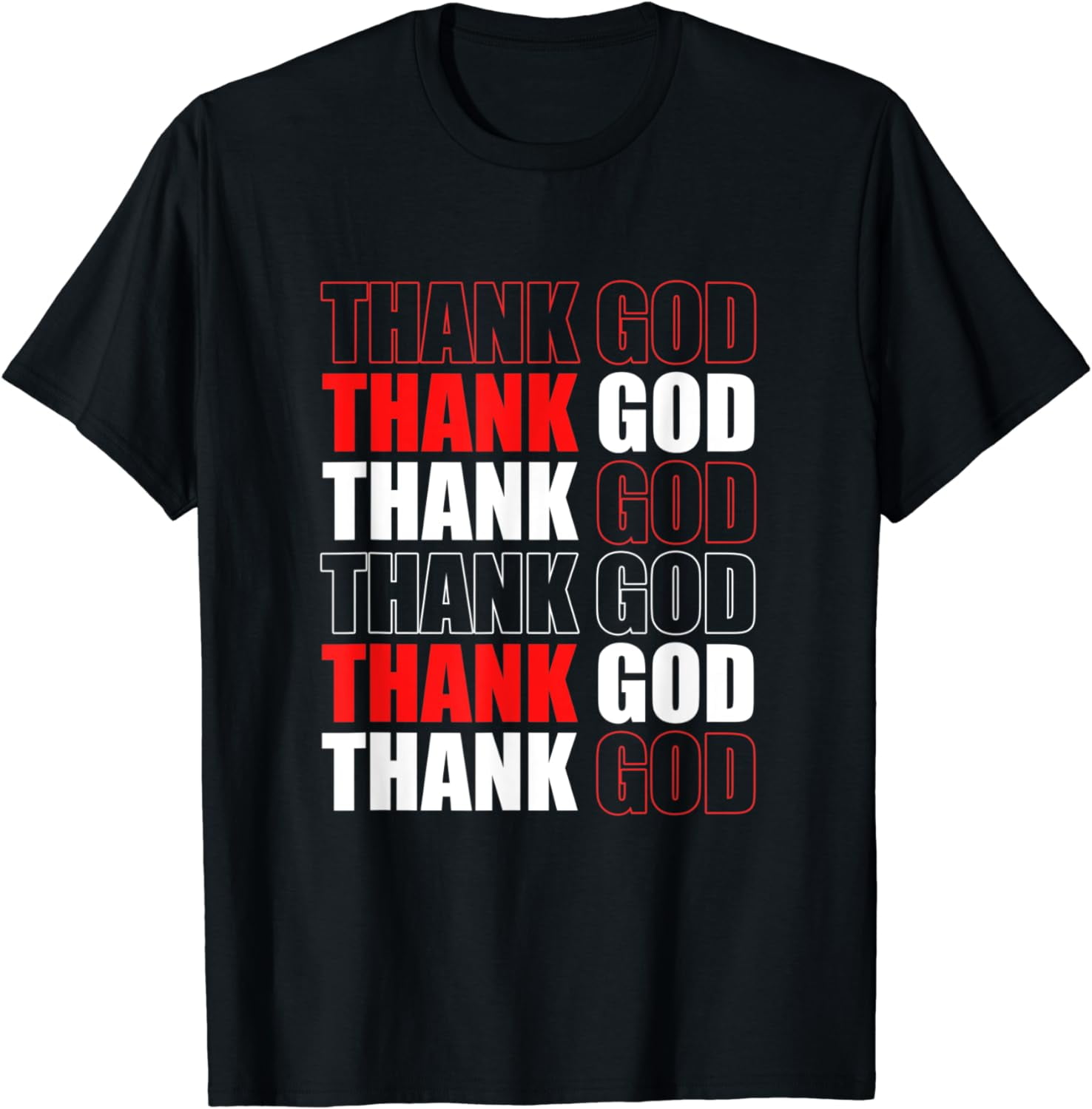 Thank God Jesus Christ Believer Pray Praying Follower Gift T-Shirt ...