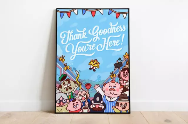 Thank Goodness You'Re Here! Poster Print Gaming Poster Room Decor NO ...