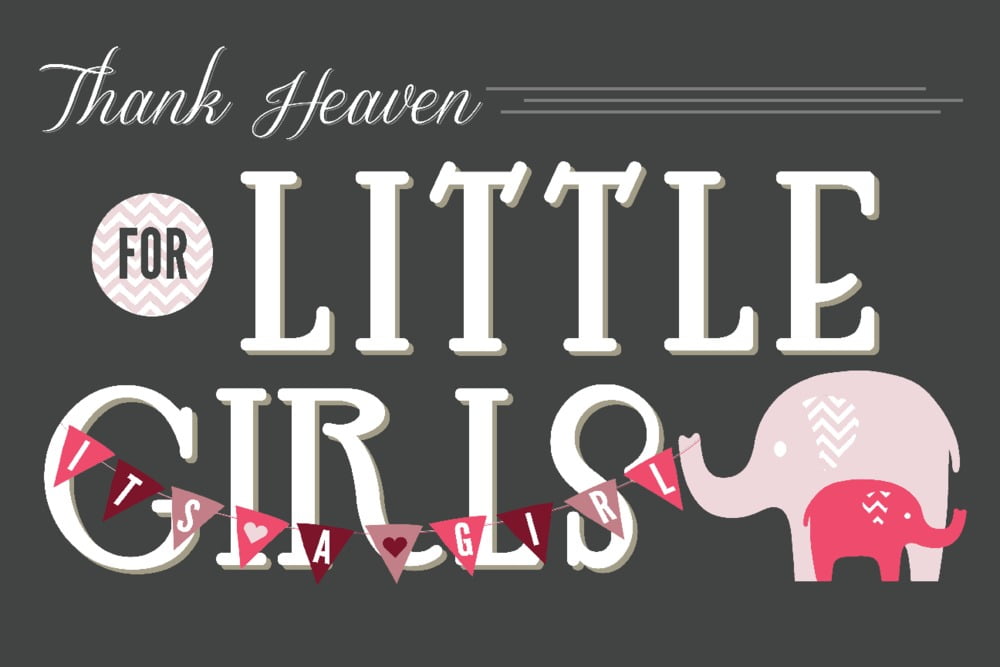 Thank Heaven for Little Girls (24x36 Giclee Gallery Art Print, Vivid ...