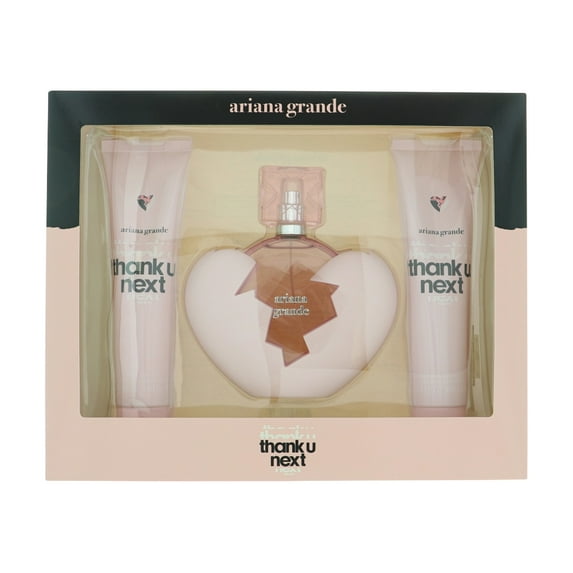 Thank U Next by Ariana Grande for Women - 3 Pc 3.4oz EDP Spray, 3.4oz Body Souffle, 3.4oz Bath ...