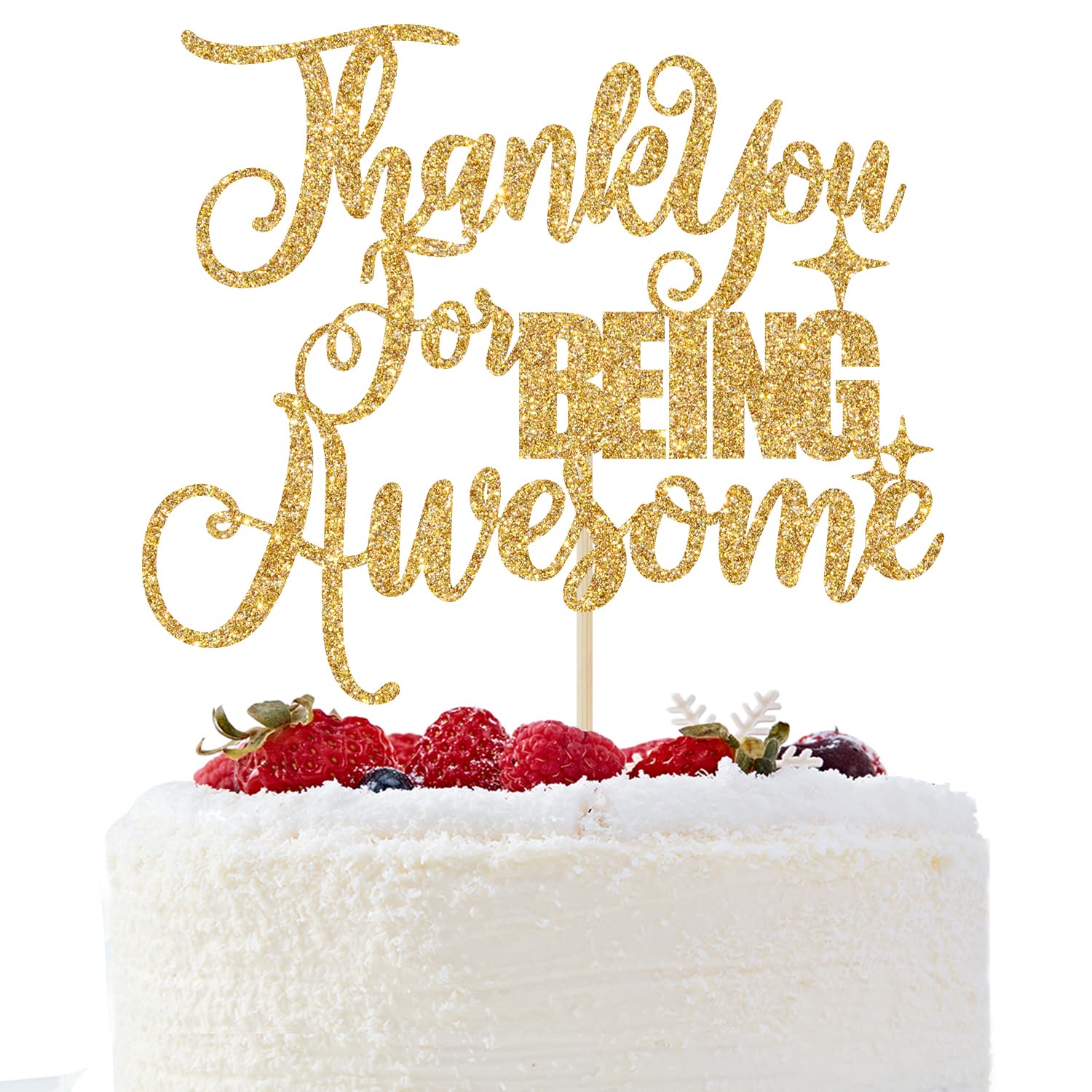 Thank You for AJH3 Being Awesome Cake Topper, Farewell Cake Decorations ...