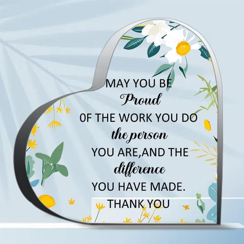 Thank You Acrylic Plaque Gift Coworker Gift Employee Appreciation Gift ...