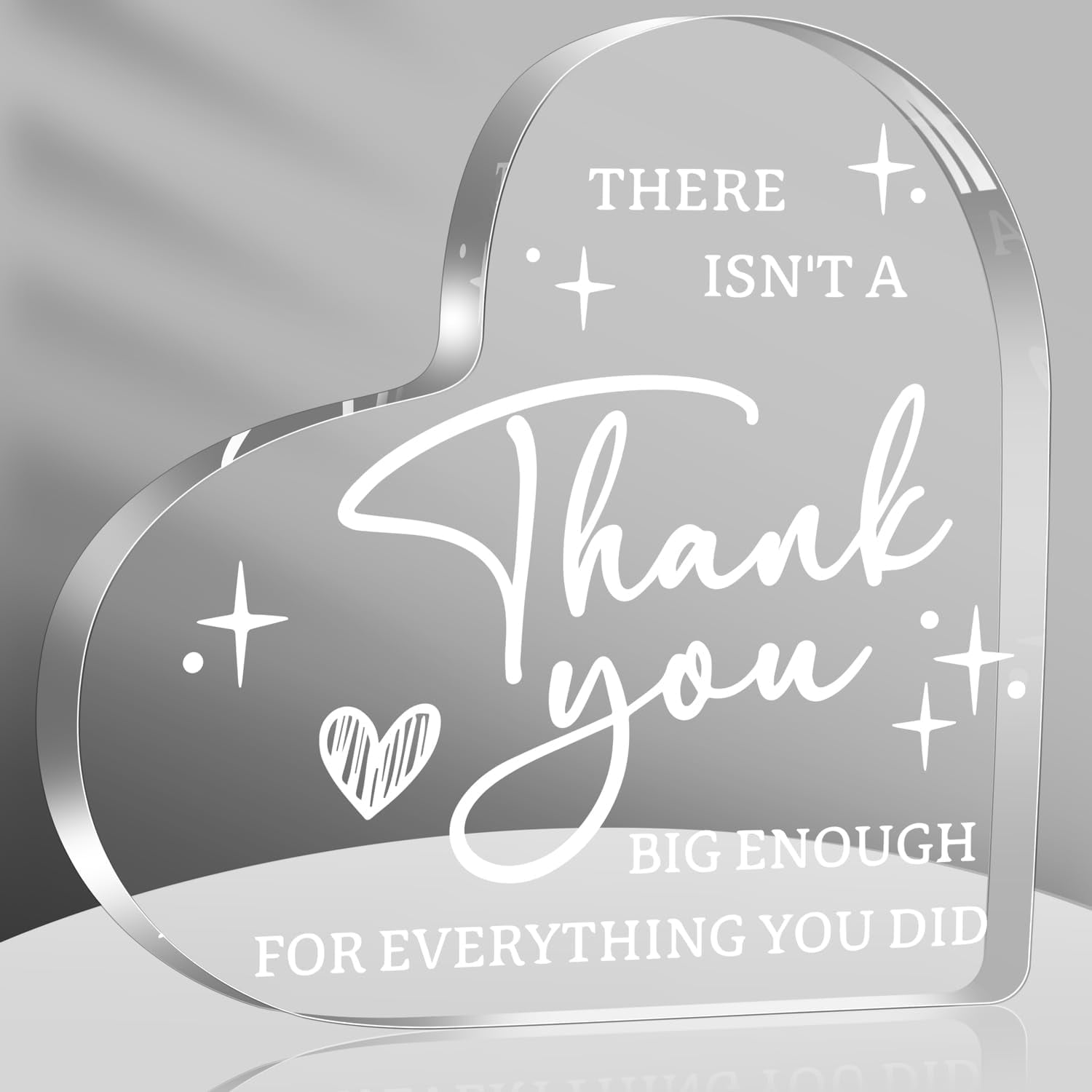 Thank You Acrylic Plaque, Inspirational Quote Sign for Teacher or ...