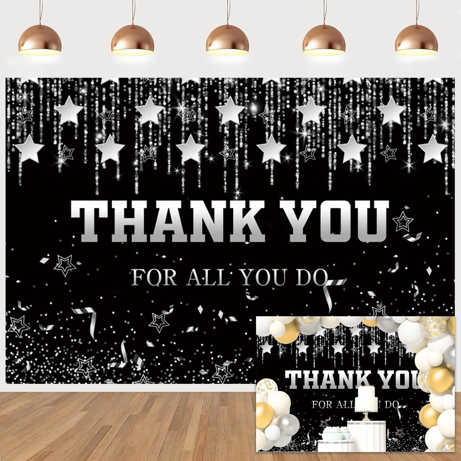 Thank You for All You Do Backdrop Thank You Party Photography ...