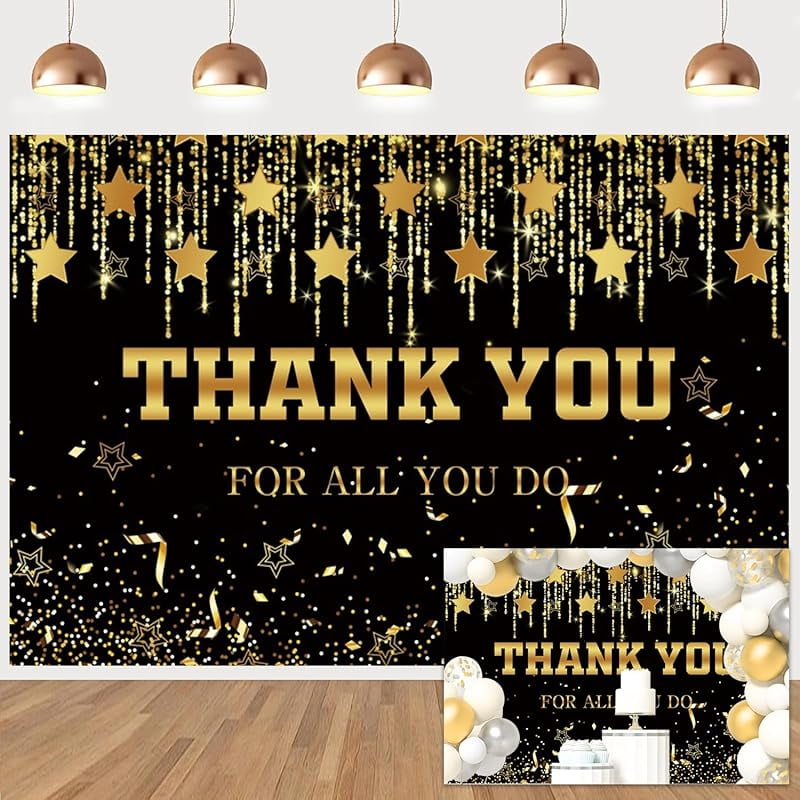 Thank You for All You Do Backdrop Thank You Party Photography ...
