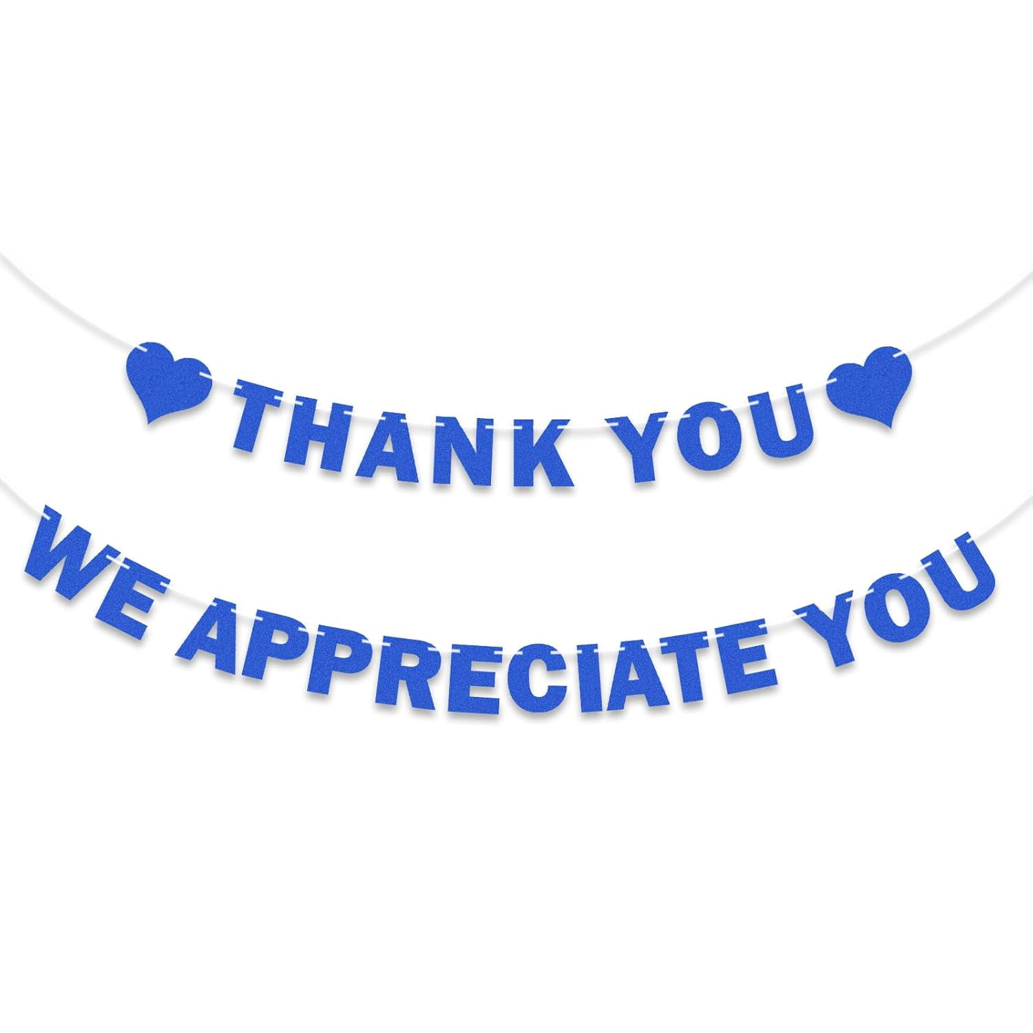 Thank You We Appreciate You Glitter Banner, Appreciation Banner ...