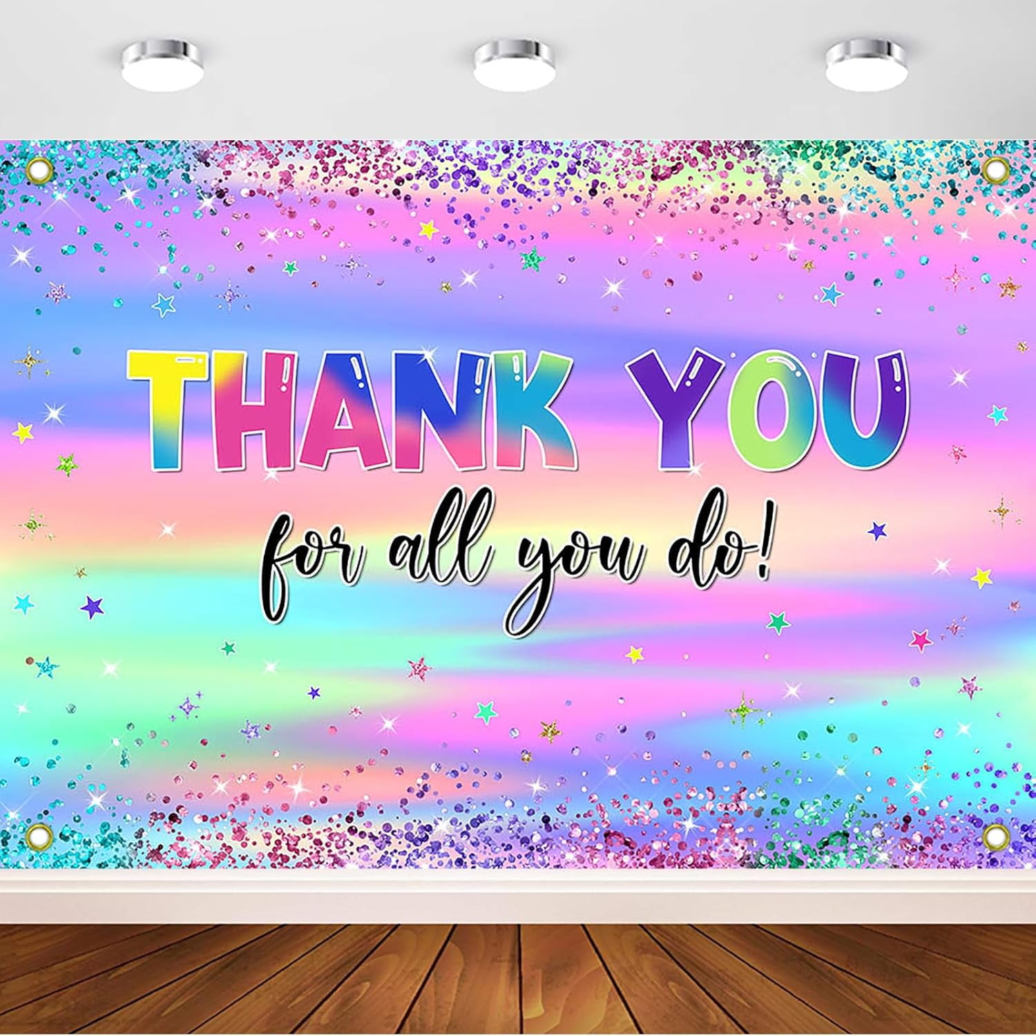 Thank You Backdrop Thanks for All You do Graduation Backdrop Colorful ...
