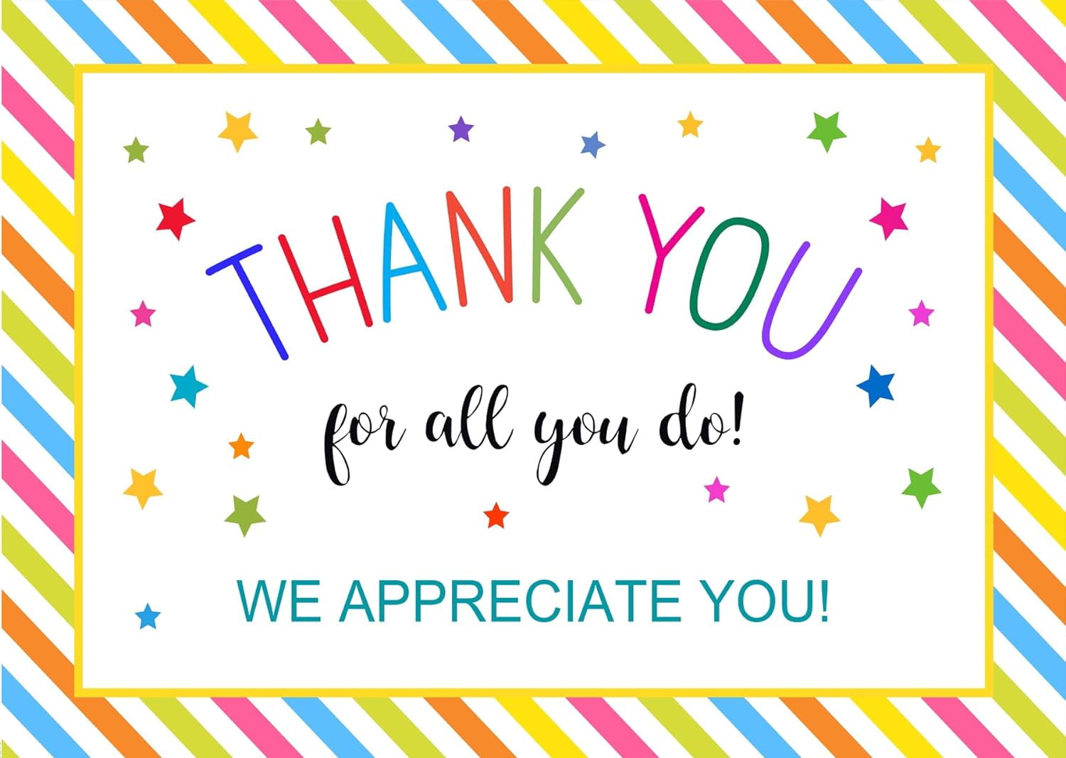Thank You Backdrop We Appreciate You Graduations Staff Teachers Doctors ...