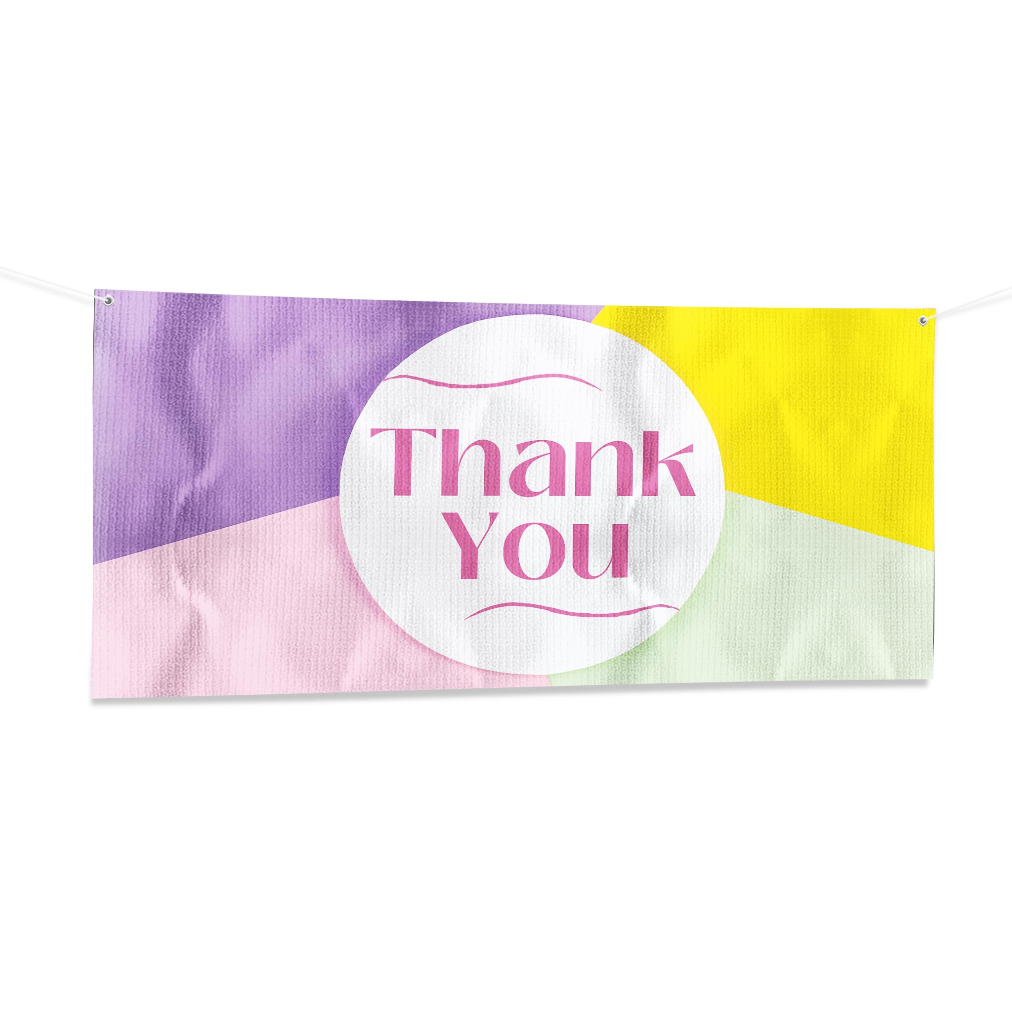 Thank You Banner Sign For Outdoor-Indoor Use 4x2 Ft Large Custom Banner ...