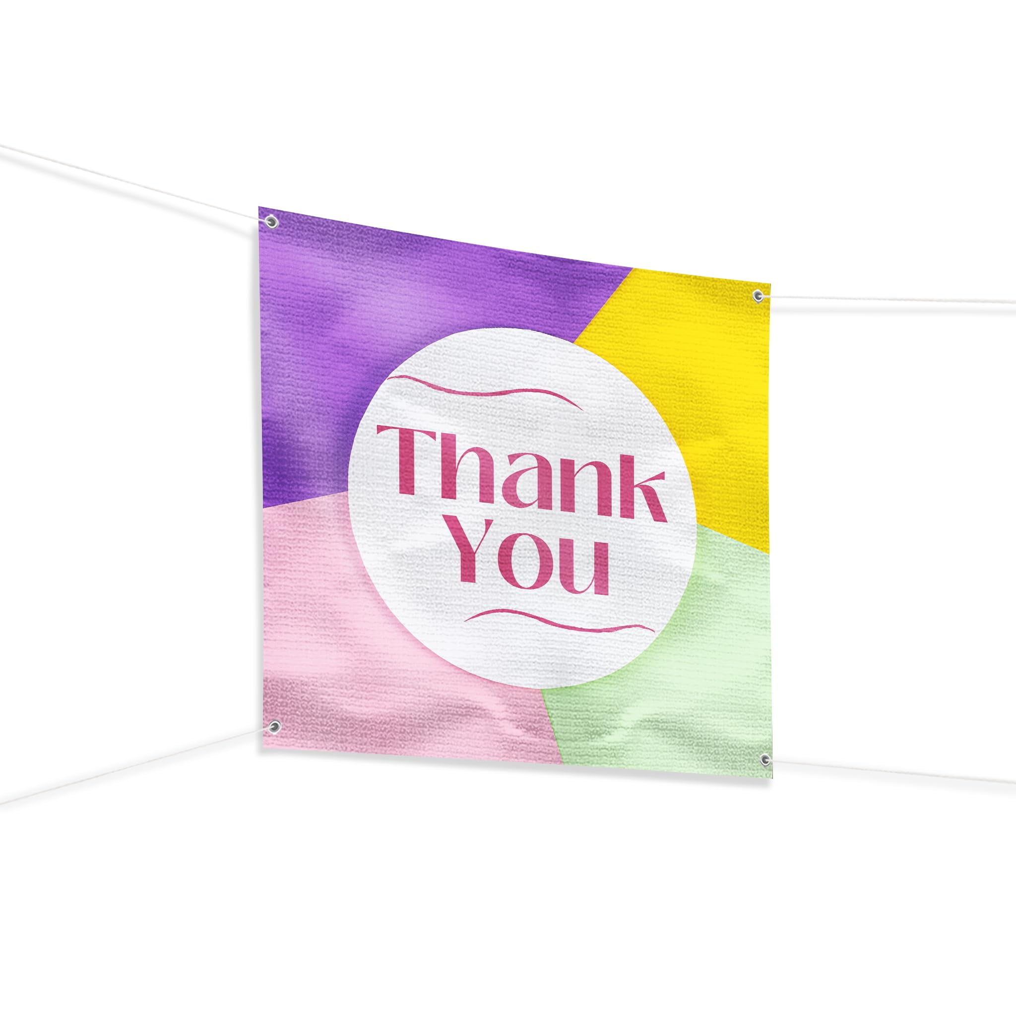 Thank You Banner Sign For Outdoor-Indoor Use 4x4 Ft Large Custom Banner ...