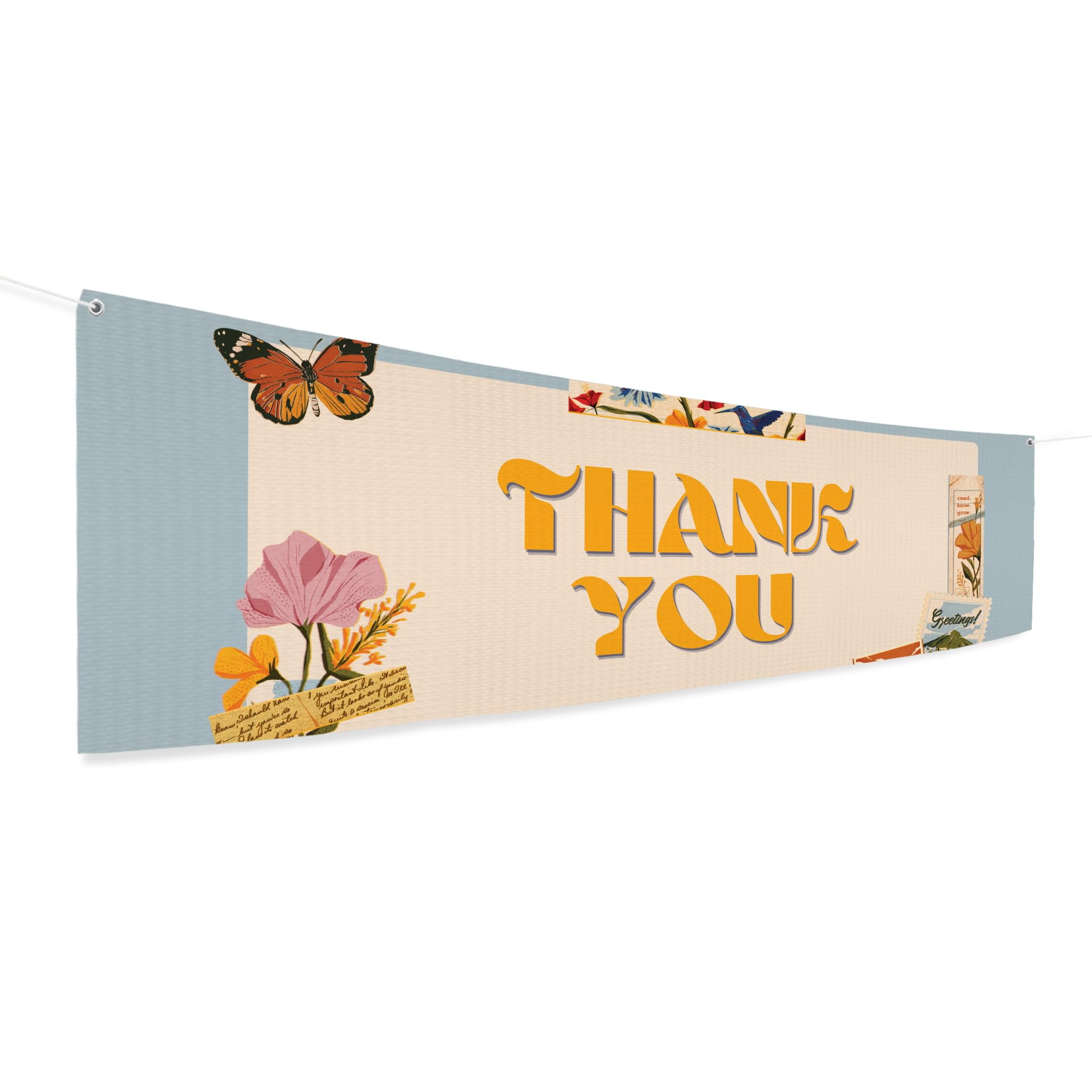 Thank You Banner Sign For Outdoor-Indoor Use 6x2 Ft Large Custom Banner ...