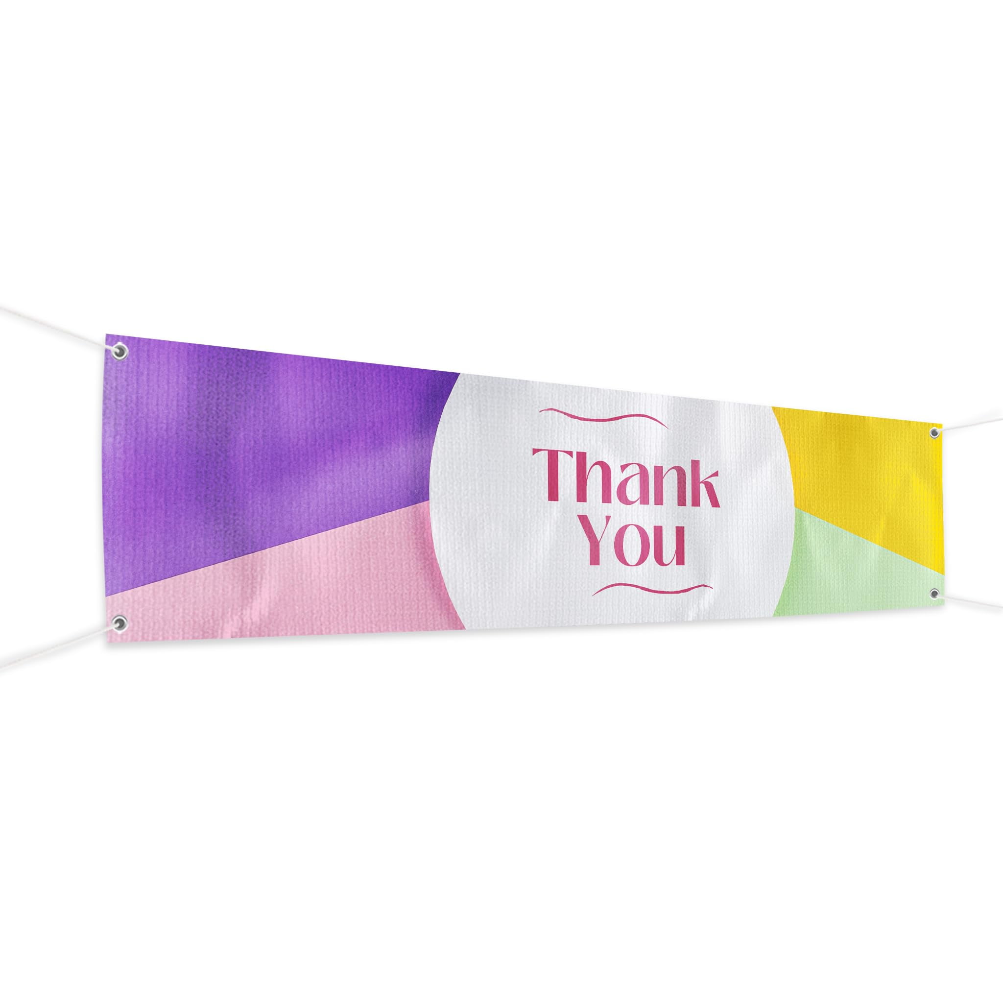 Thank You Banner Sign For Outdoor-Indoor Use 4x1 Ft Large Custom Banner ...