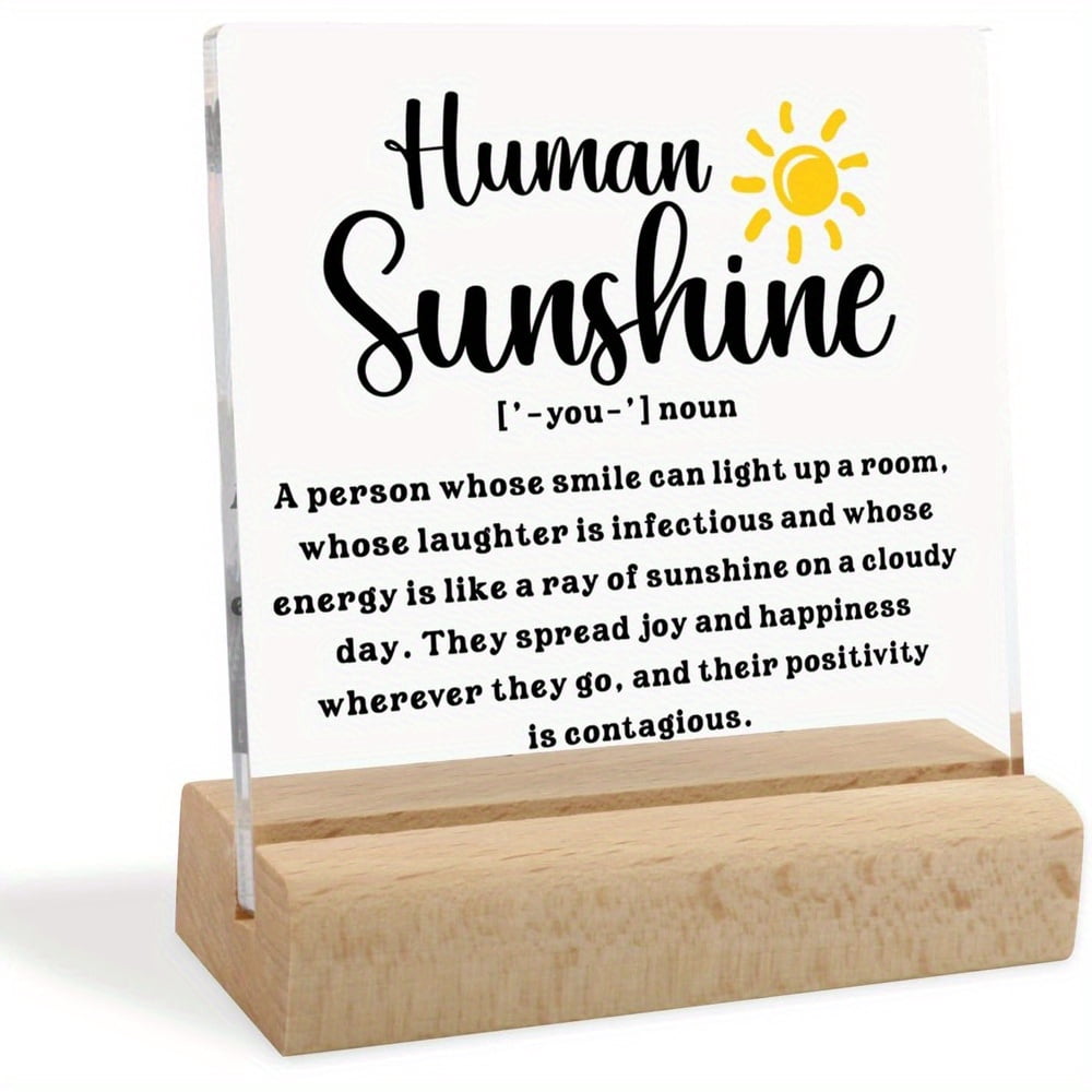 Thank You Birthday Gifts for Women Men Acrylic Desk Decorative Sign ...