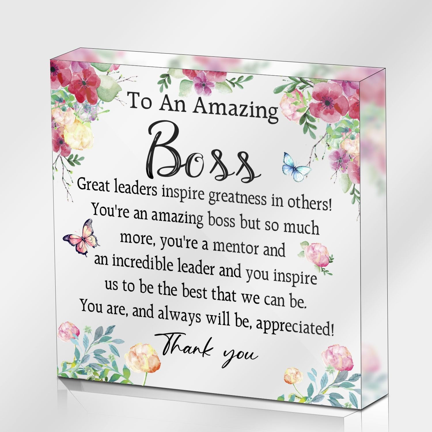 Thank You Boss Gifts for Women, Boss Appreciation Gifts for Boss Lady ...