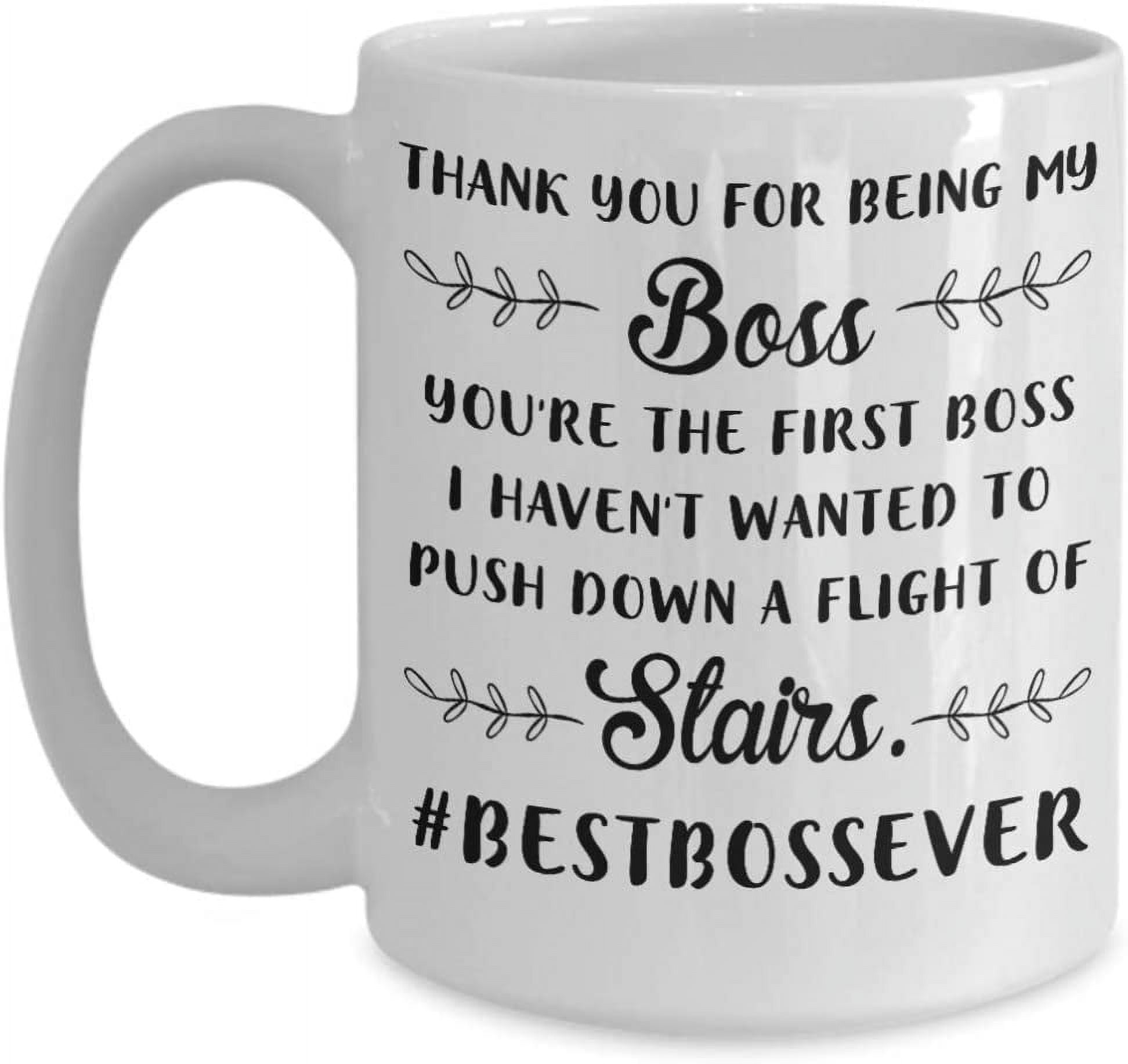 Thank You Boss Mug Best Boss Ever Coffee Mug Gift Idea For Boss ...