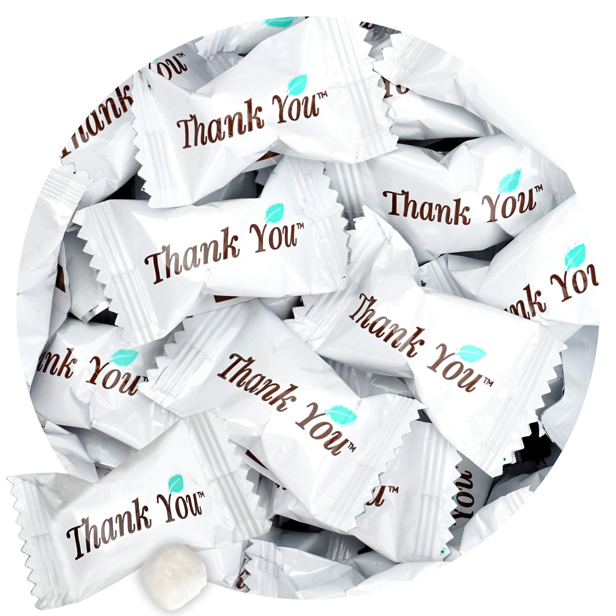 Thank You Candy Buttermints, AIF9 8 Ounce Mint Bulk Bag, Approximately ...