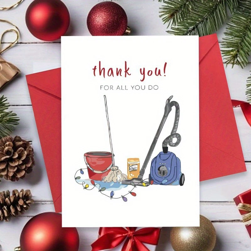 Thank You Card for Cleaners - "Thank You for All You Do!" Design ...