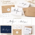 Thank You Card Set Blank Inside with Envelopes and Stickers Business ...