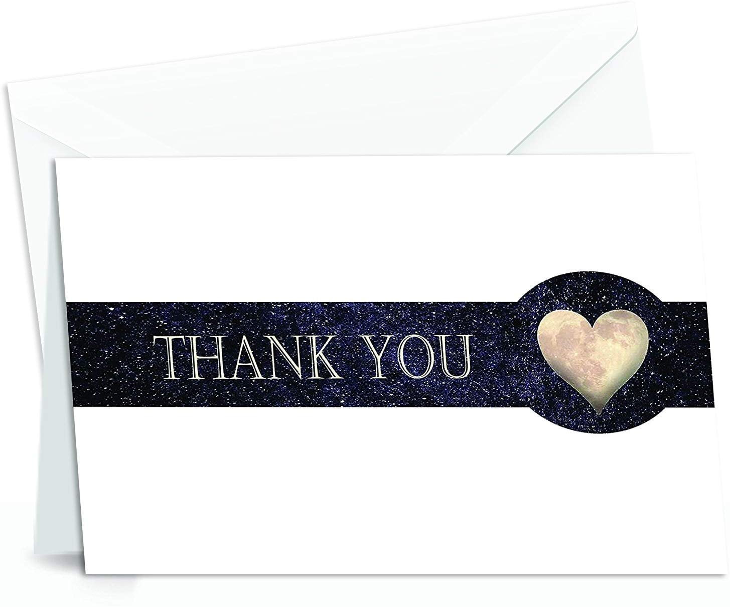 Thank You Cards with Envelopes - 4x7 Inches of 50 Amazing White Note ...