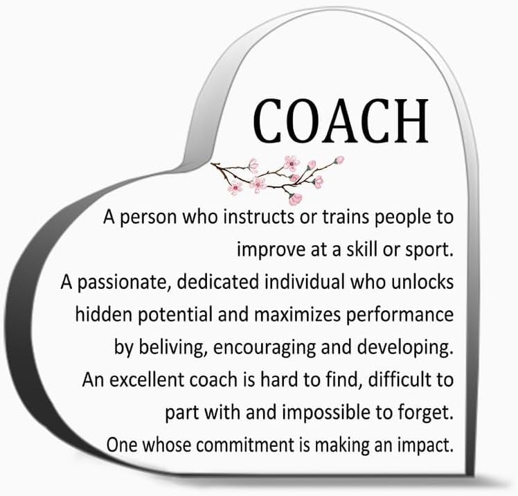 Thank You Coach Gifts Coach Definition Clear Desk Decorative Sign Coach ...