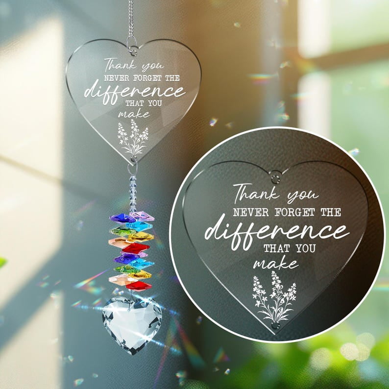 Thank You Crystal Suncatcher – Appreciation Gift for Coworker, “Never ...