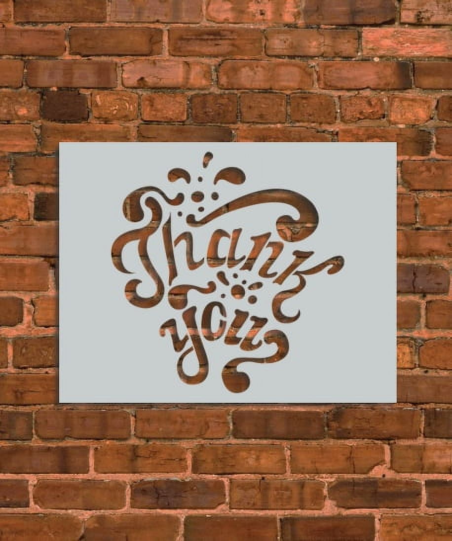 Thank You Decoration Stencil - Walmart.com