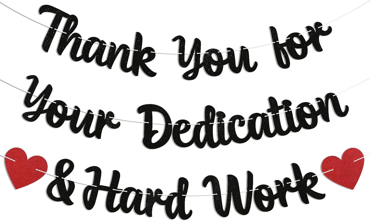 Thank You For Your Dedication Hard Work Banner Thank You For All