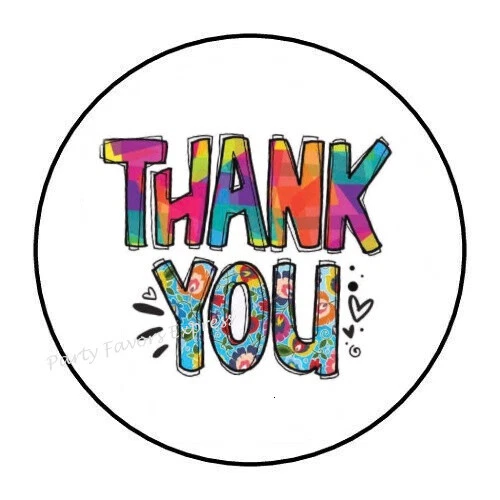 Thank You Envelope Seals Labels Party Favors Stickers Phone Decal Water ...