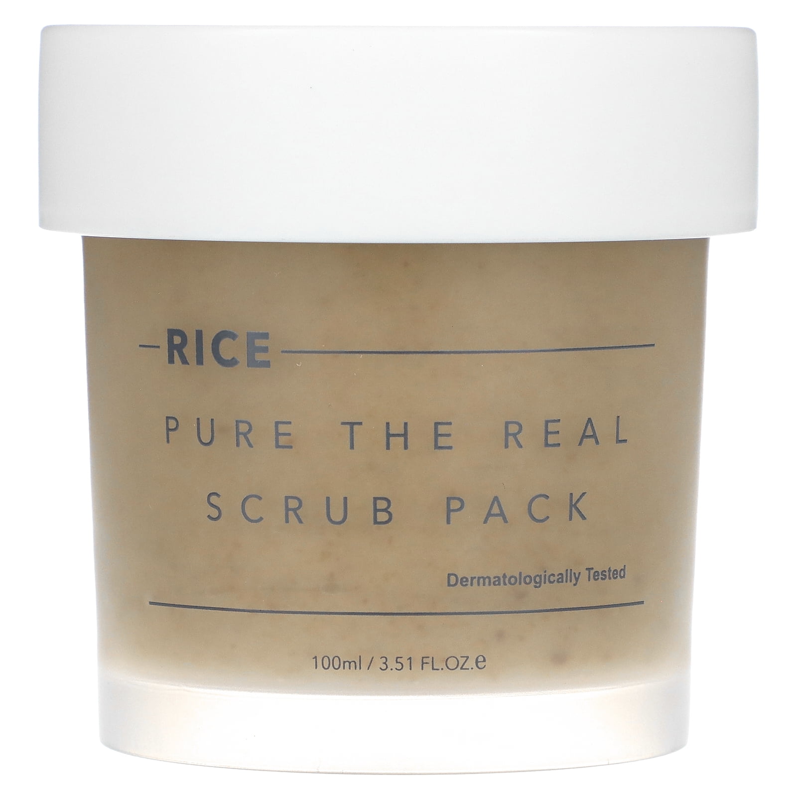 Thank You Farmer Rice Pure The Real Scrub Pack , 3.51 fl oz (100 ml ...