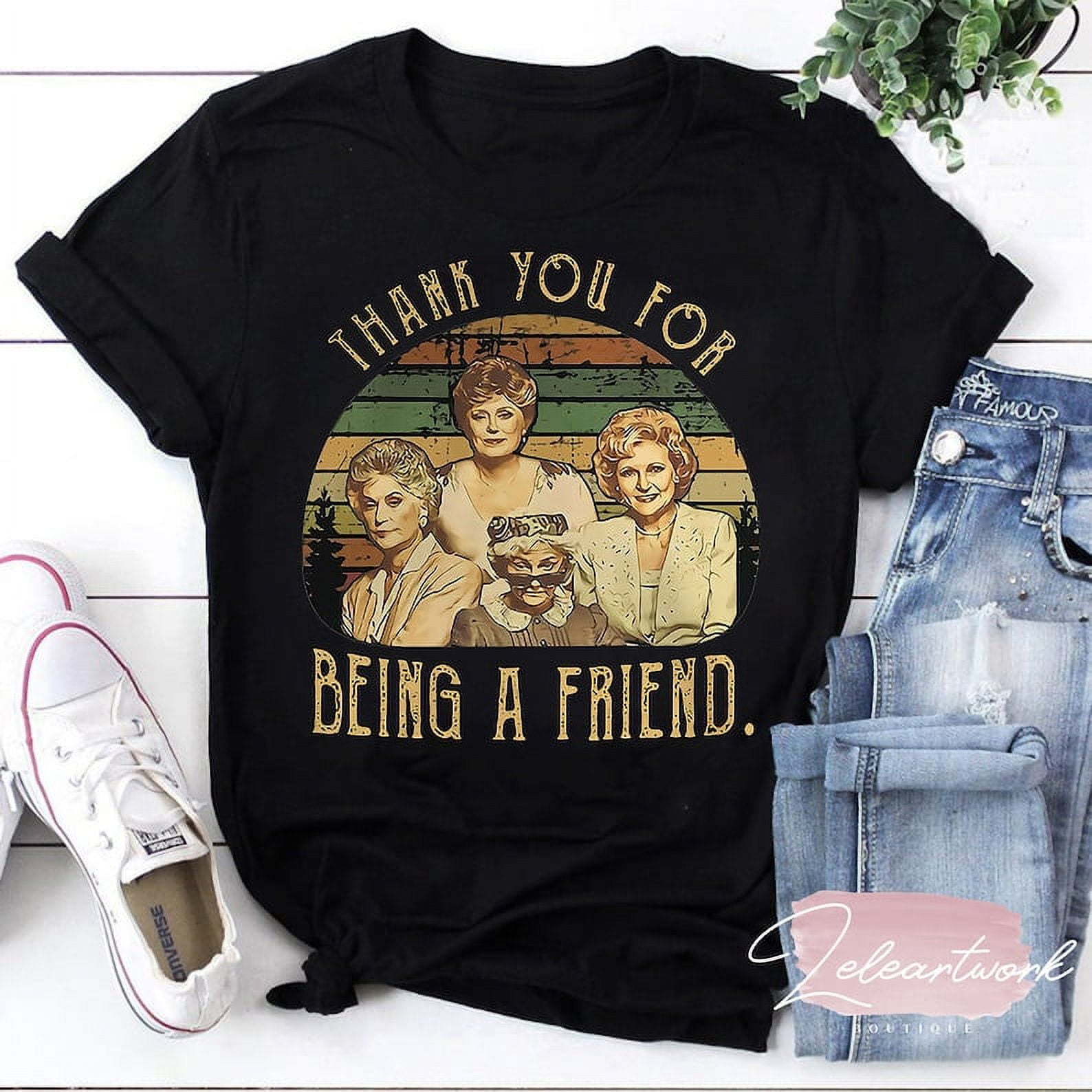 Thank You For Being A Friend Retro Shirt, 80s Vintage Sunset Shirt ...