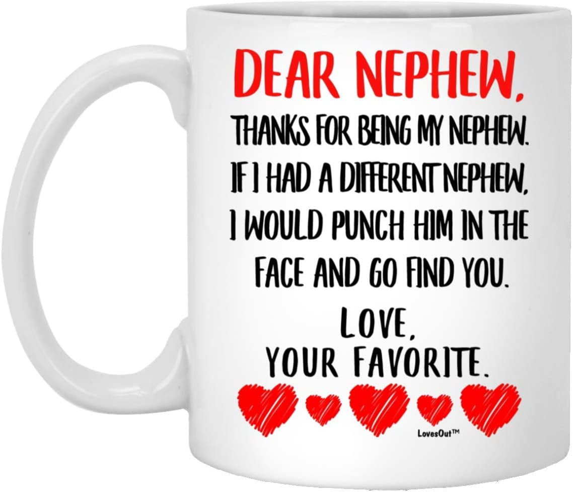 Thank You For Being My Nephew Birthday Gifts Ideas From The Favorite ...
