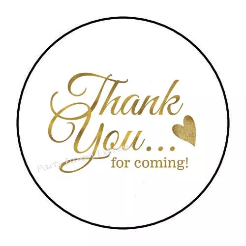 Thank You For Coming Stickers Party Favors Phone Decal Water Bottle ...