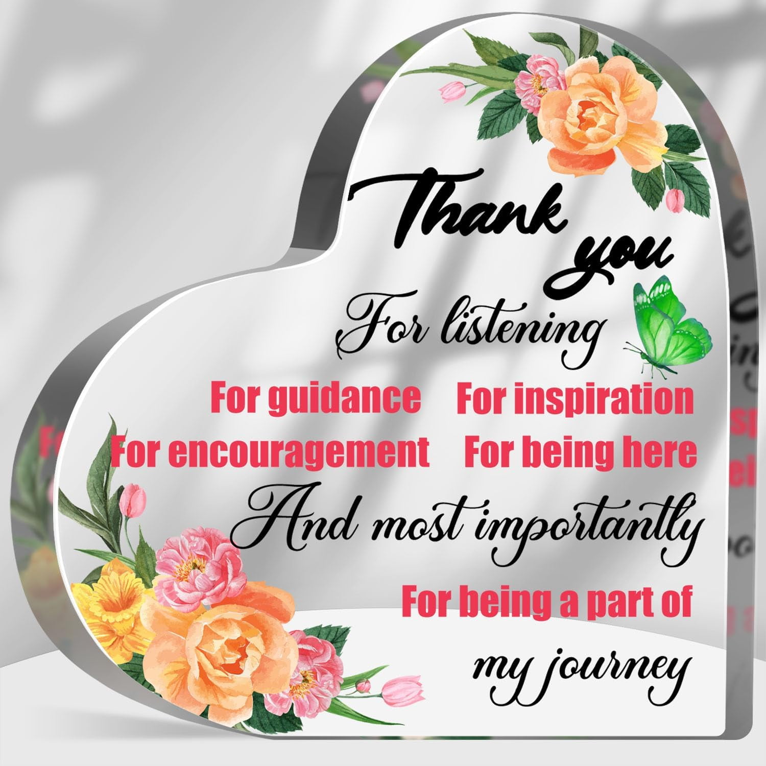 Thank You for Listening Guidance Sign Gift for Coworker Women ...