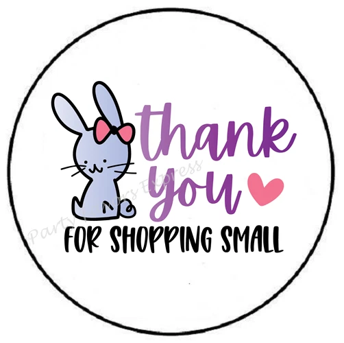 Thank You For Shopping Small Business Stickers Party Favor Phone Decal ...