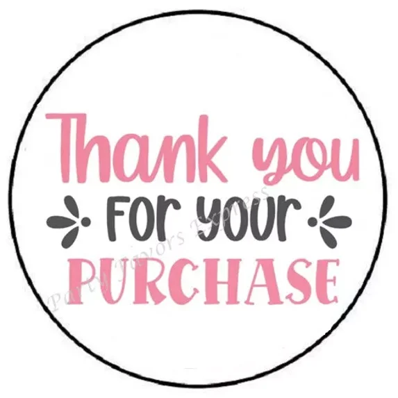 Thank You For Your Purchase Small Business Stickers Phone Decal Water ...