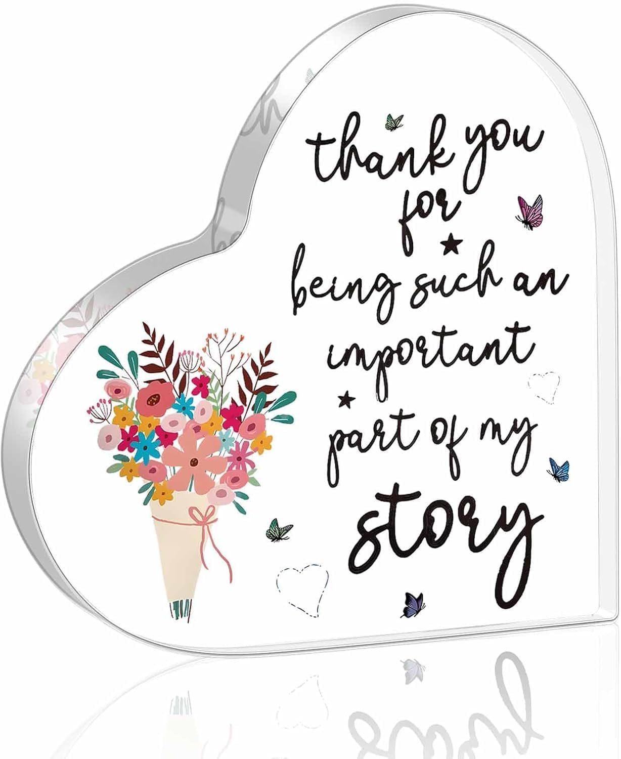 Thank You Gift for Women, Appreciation Gifts for Women, Heart-Shaped ...