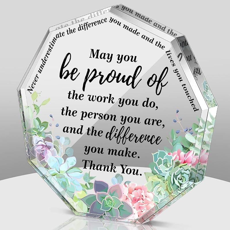 Thank You Gift for Women Appreciation Teacher Coworker Office Leaving ...