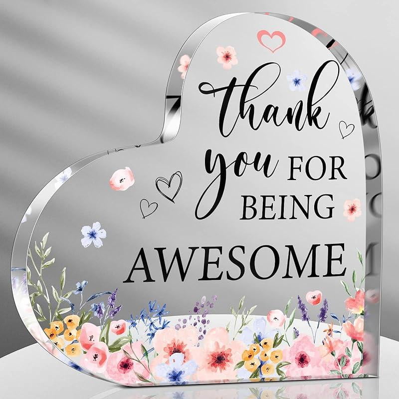 Thank You Gift for Women Appreciation Teacher Coworker Office Leaving ...