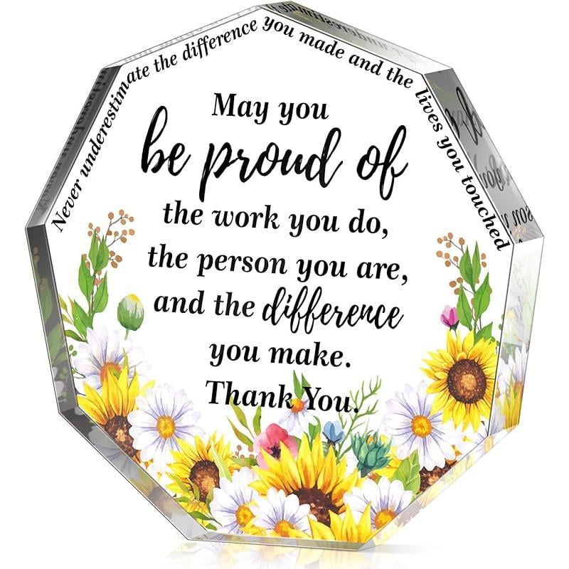 Thank You Gift for Women Appreciation Teacher Coworker Office Leaving ...